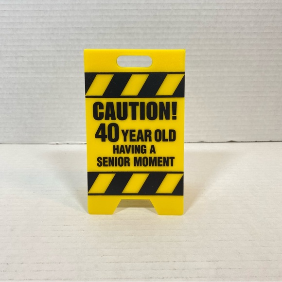 Party Supplies | Caution 4 Year Old Having A Senior Moment Cake Topper ...